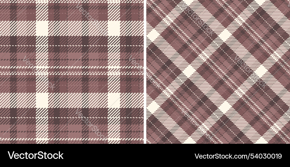 Plaid fabric pattern of textile tartan seamless Vector Image