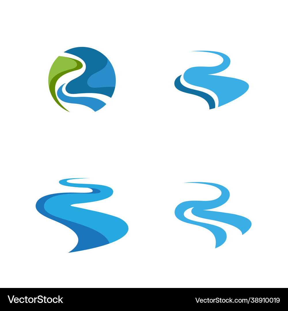 River icon design Royalty Free Vector Image - VectorStock