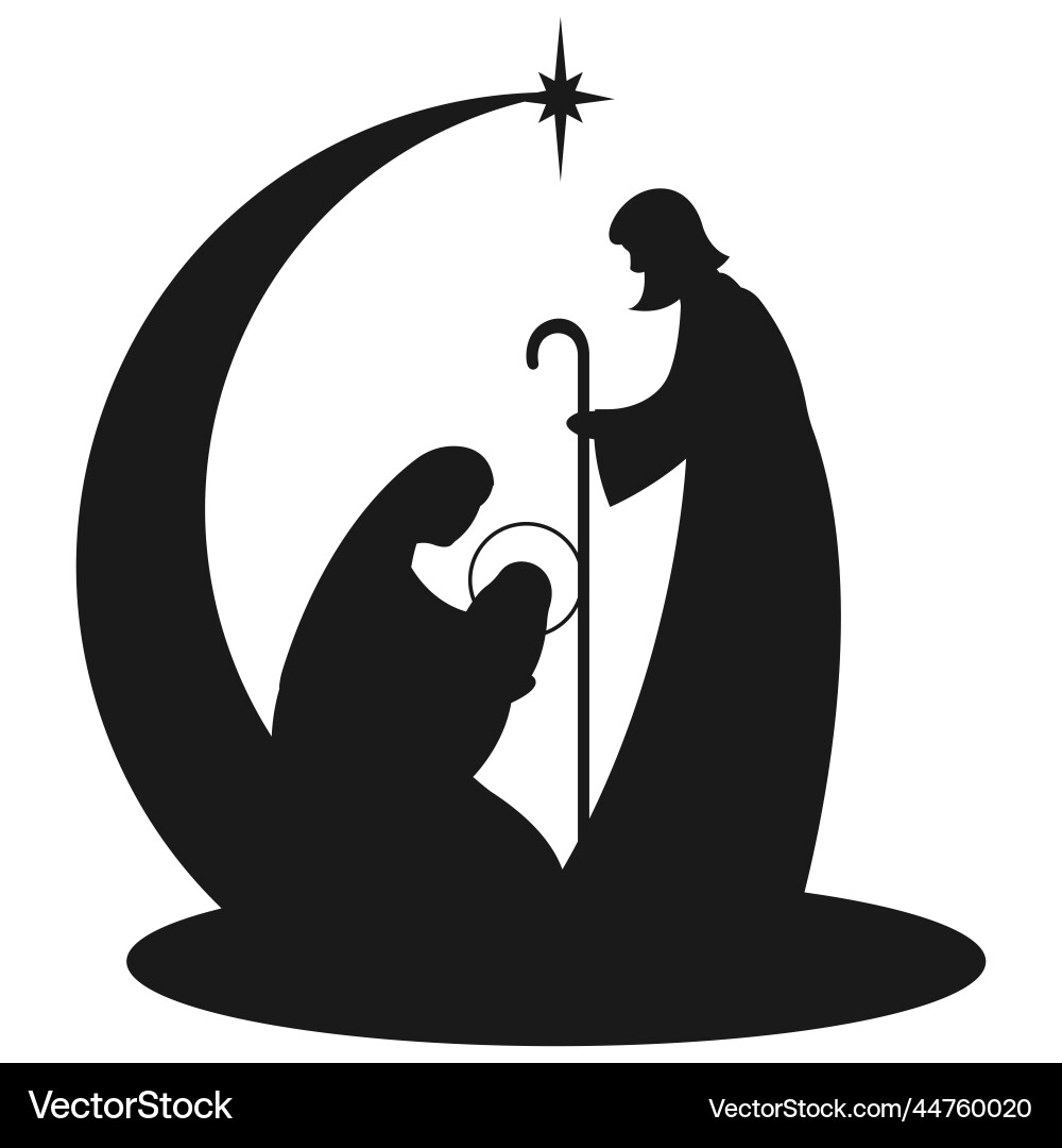 Nativity Clipart Black And White Nativity Cartoon Black And White