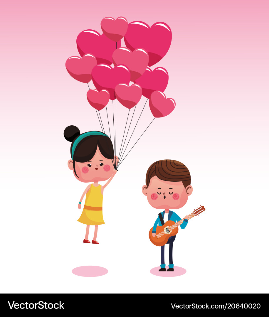 Romantic Cartoon Cartoons Vector