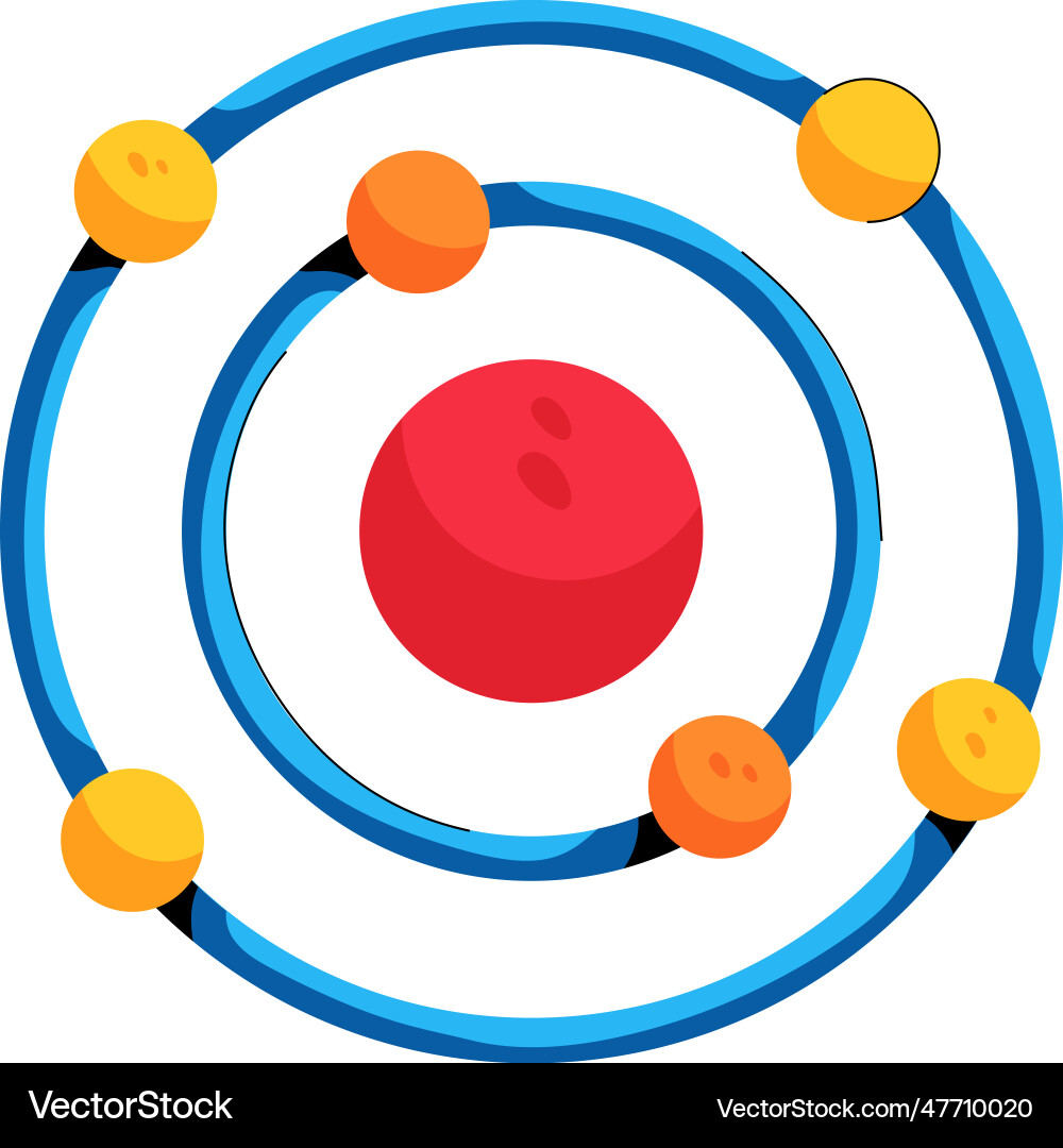 Electron shell Royalty Free Vector Image - VectorStock