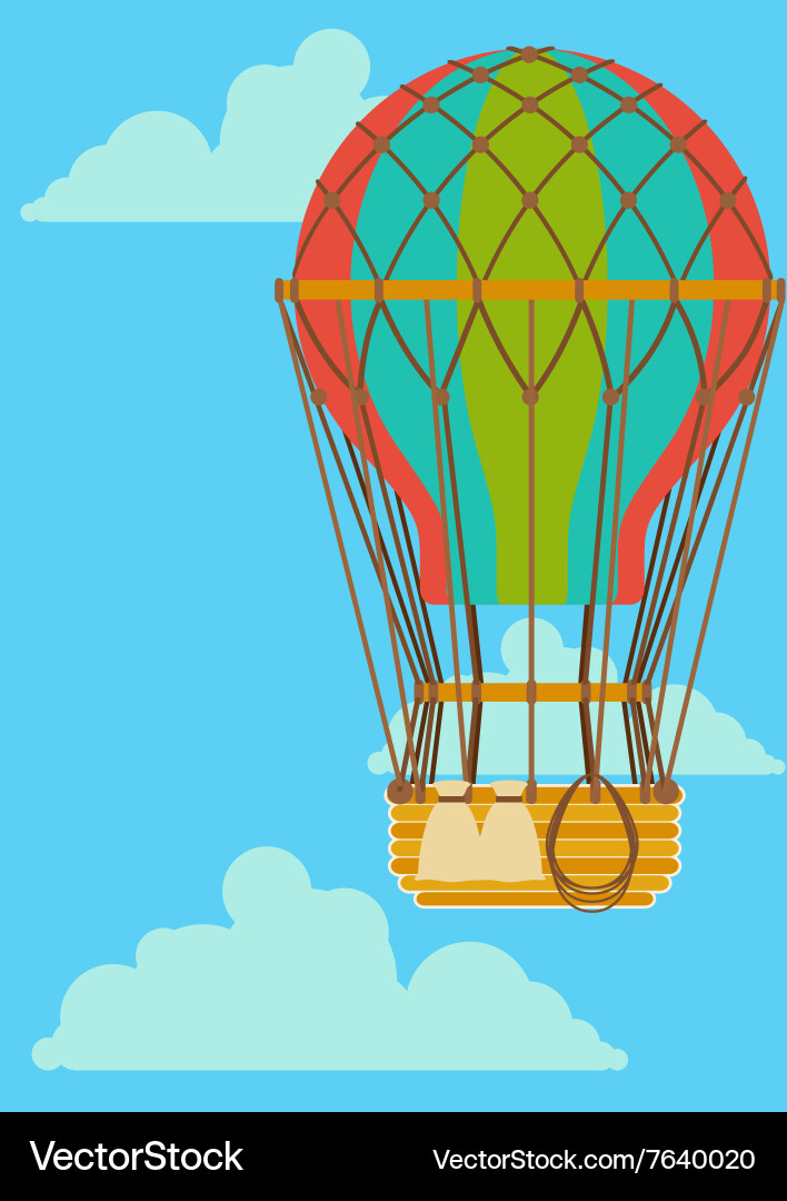 Hot air balloon Royalty Free Vector Image - VectorStock