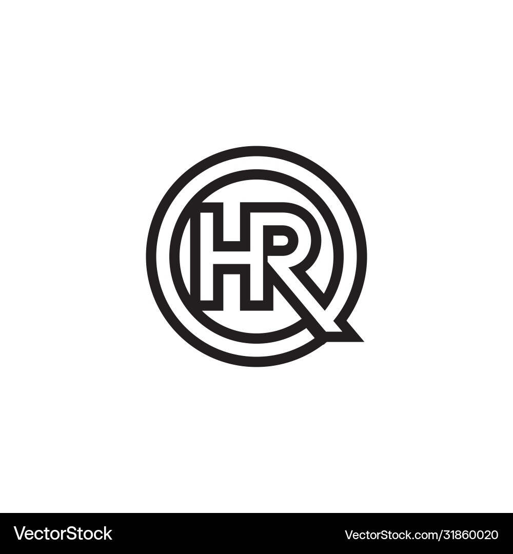 HR Circle Icon - Lines & Shapes Royalty Free Vector