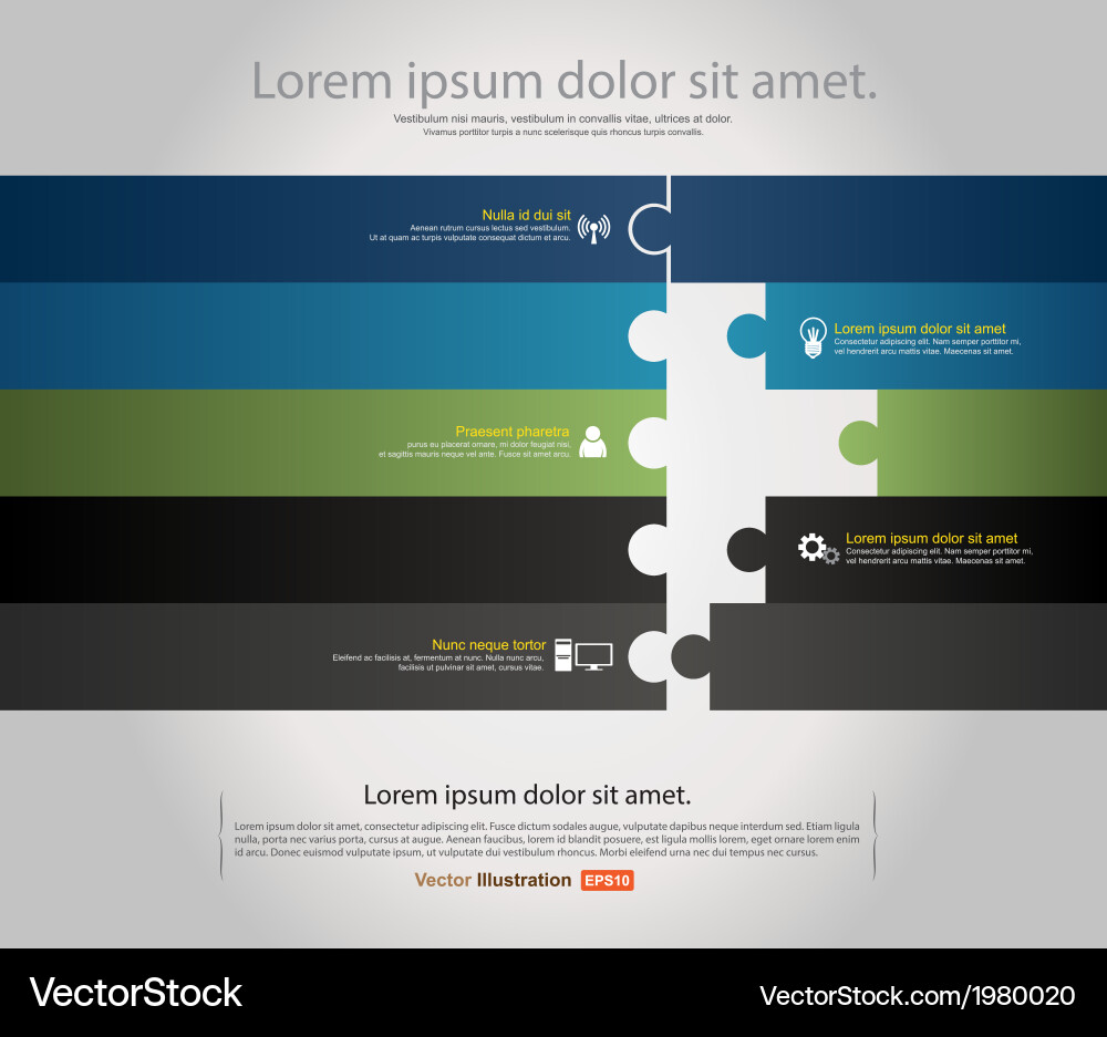 Jigsaw Royalty Free Vector Image - VectorStock