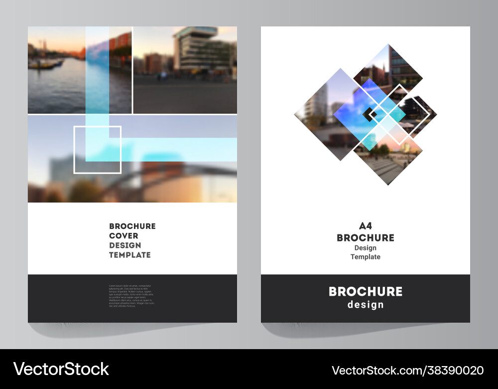 Layout a4 format modern cover Royalty Free Vector Image