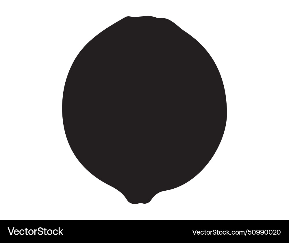 Lemon silhouette art Royalty Free Vector Image