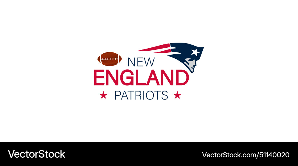 New england patriots impressive stylish design Vector Image