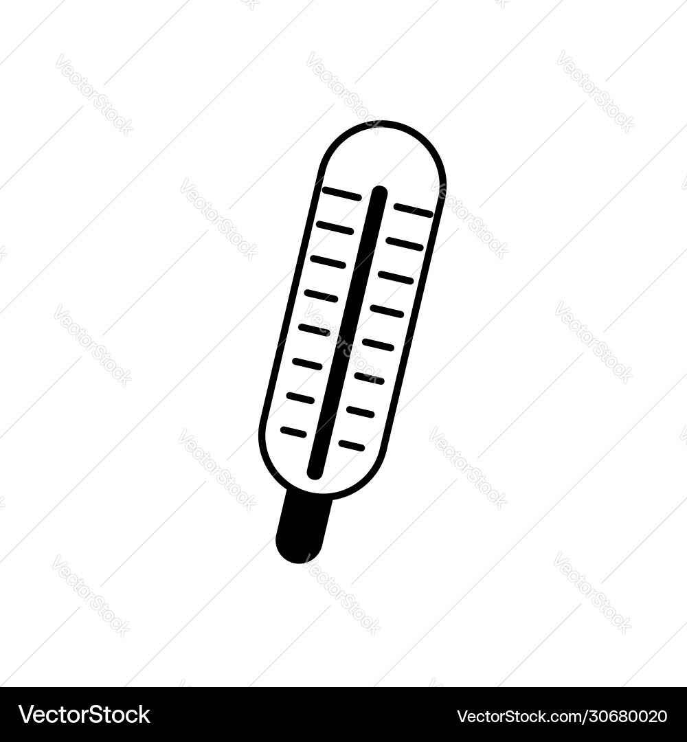 Thermometer icon medical symbol Royalty Free Vector Image