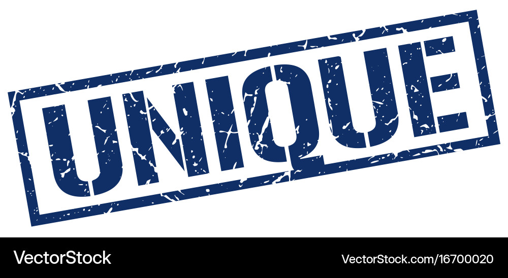 Unique stamp Royalty Free Vector Image - VectorStock