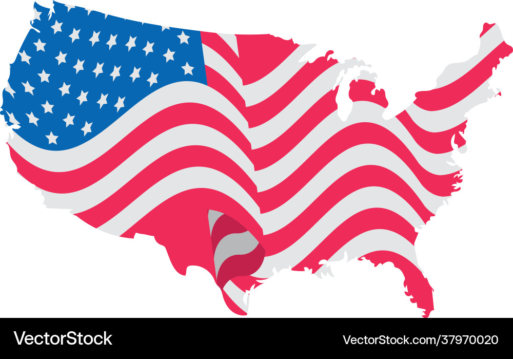 Usa map Royalty Free Vector Image - VectorStock
