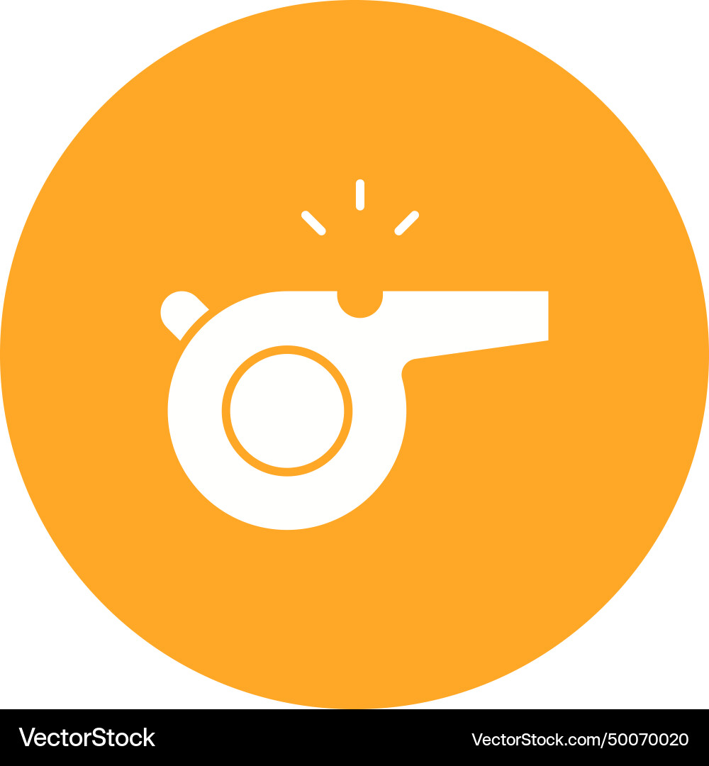 Whistle icon image Royalty Free Vector Image - VectorStock
