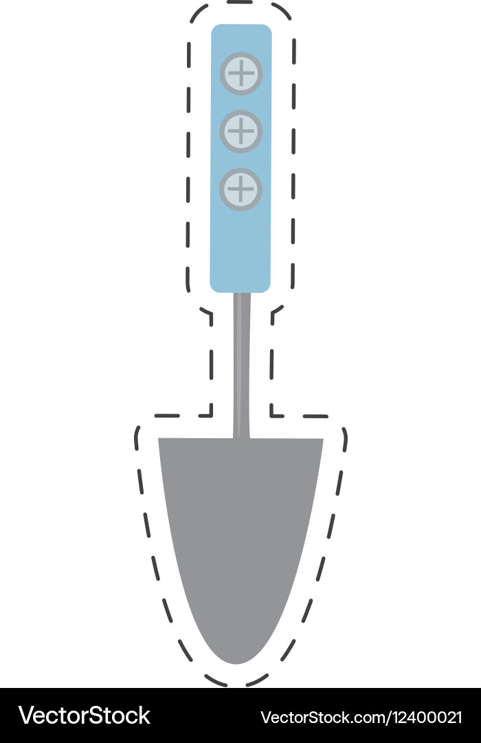 Cake spatula server cooking utensils cut line Vector Image