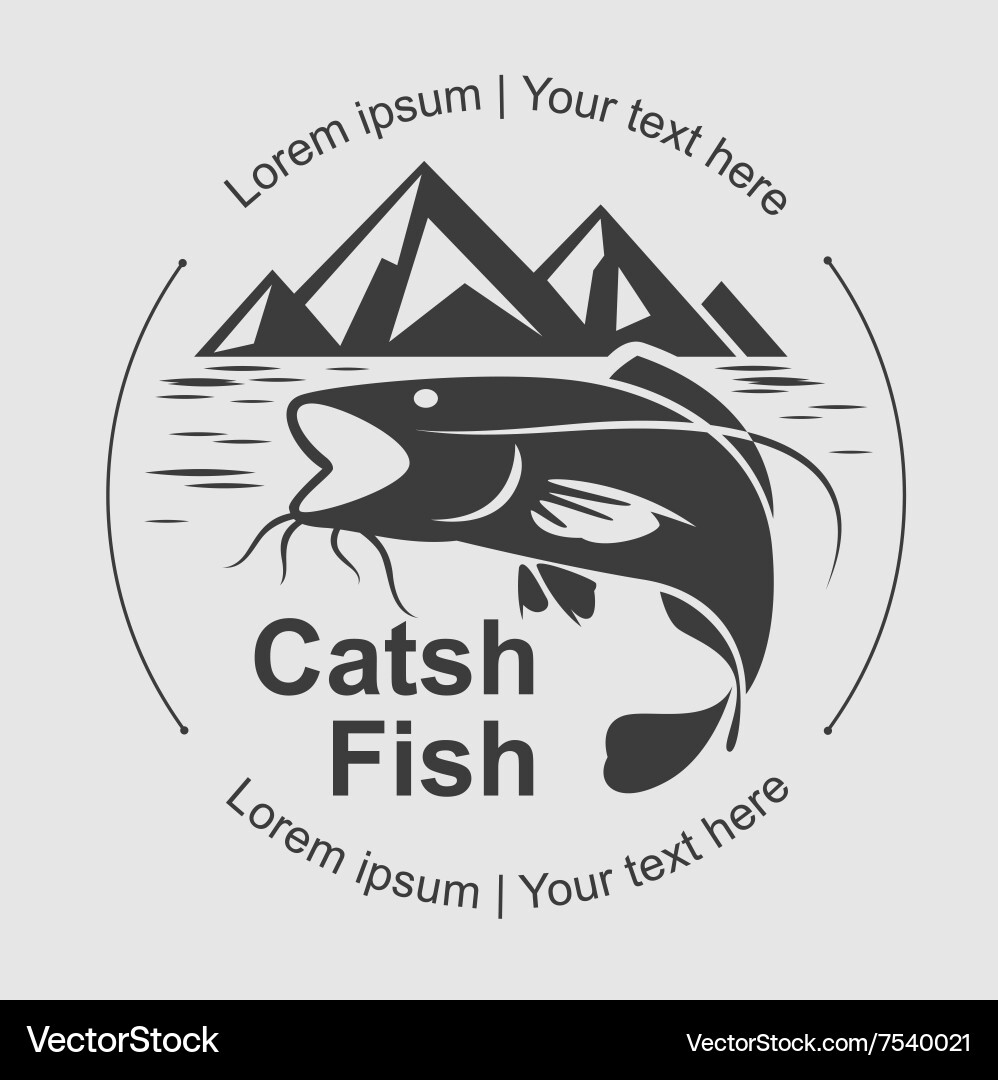 Fishing Catch Symbol Royalty Free Vector Image