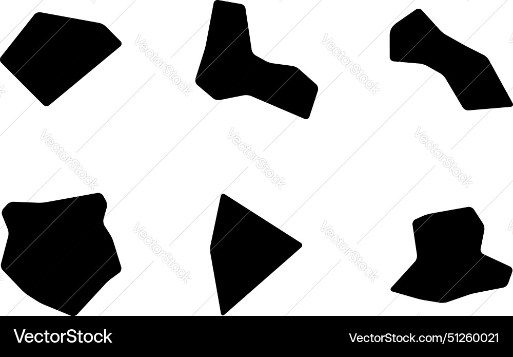 Geometric shapes pictogram symbol visual set Vector Image