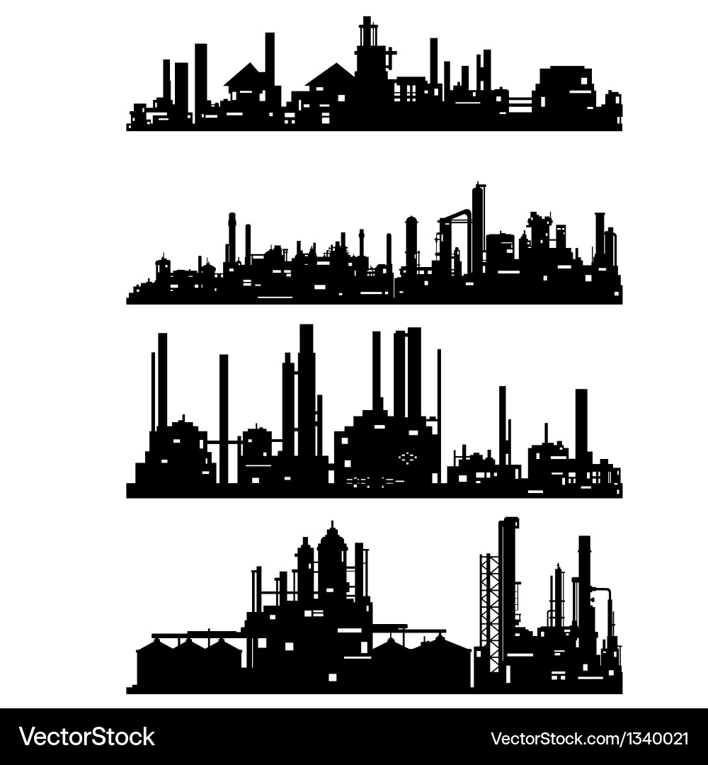 Industrial architecture Royalty Free Vector Image