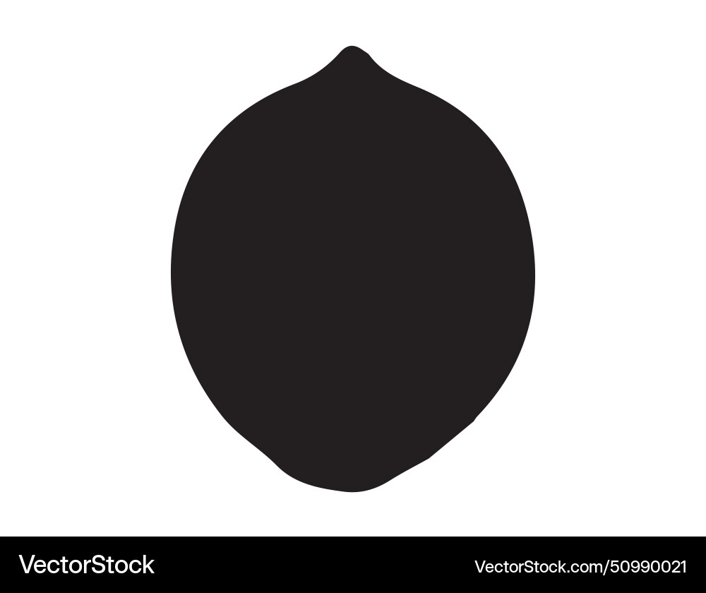 Lemon silhouette art Royalty Free Vector Image