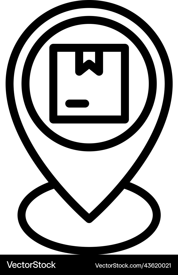 Pickup point icon location map and navigation Vector Image