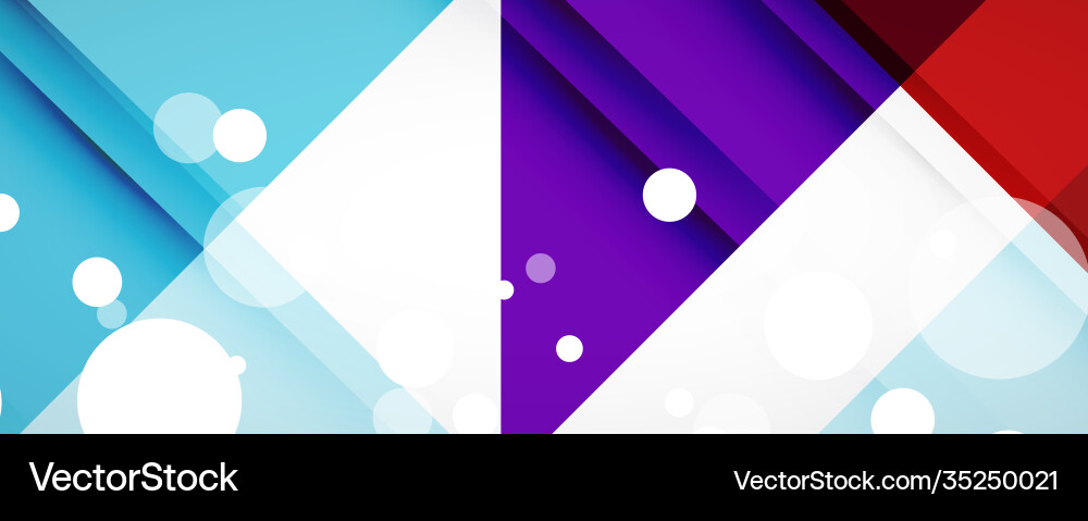 Set triangle geometric backgrounds Royalty Free Vector Image