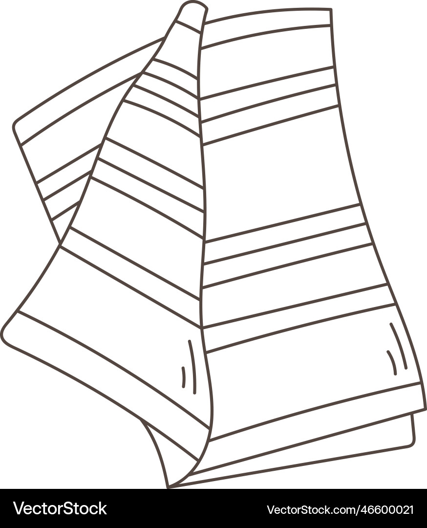 Towel lined icon Royalty Free Vector Image - VectorStock