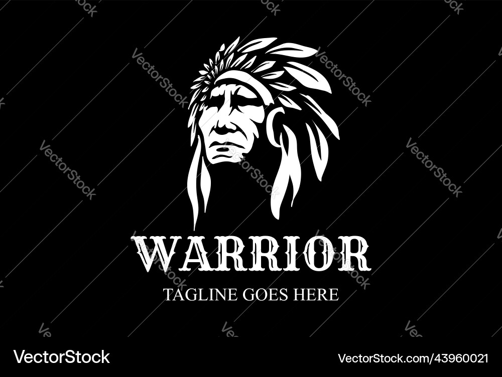 Vintage Native American Chief Headdress Royalty Free Vector