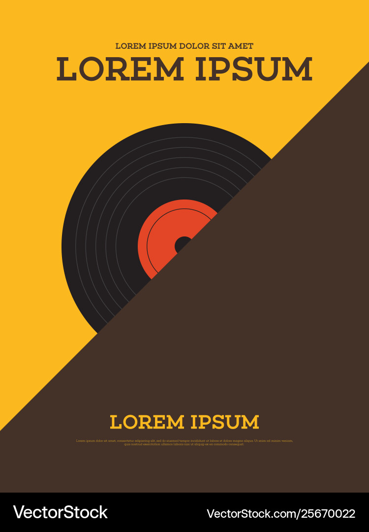 Abstract vintage retro music poster Royalty Free Vector