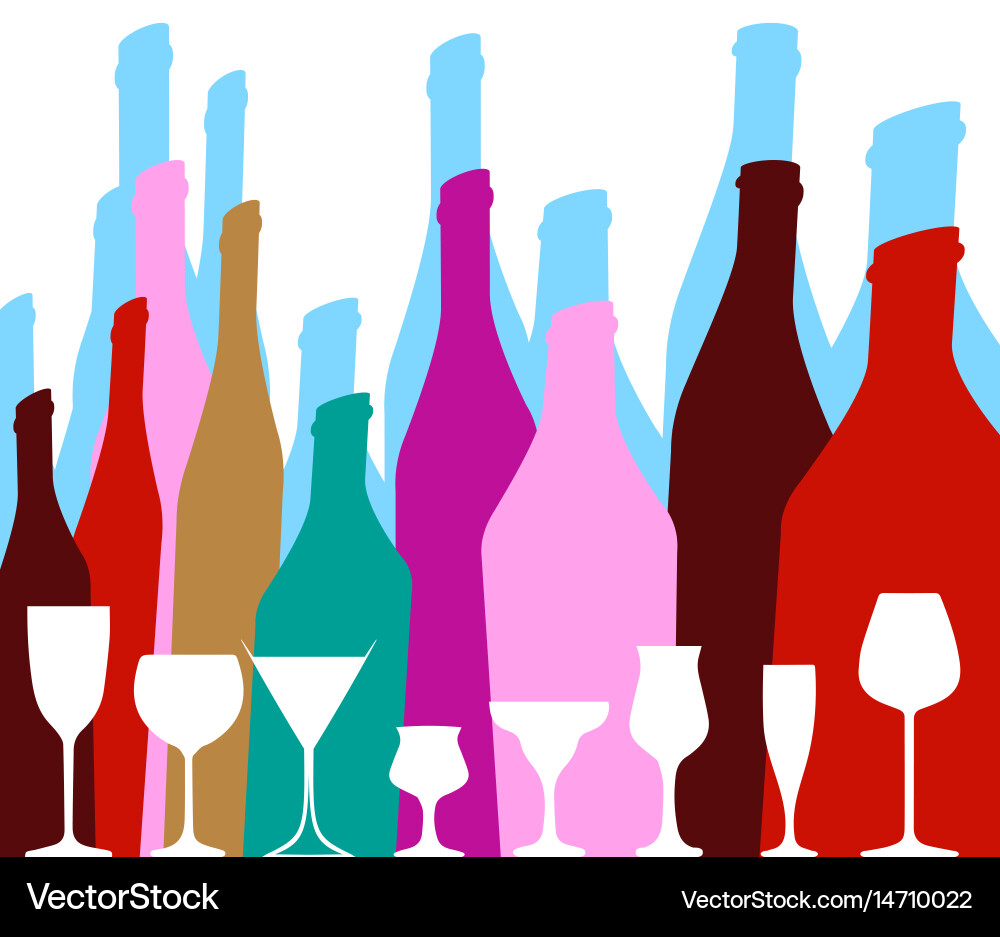 Alcohol background Royalty Free Vector Image - VectorStock