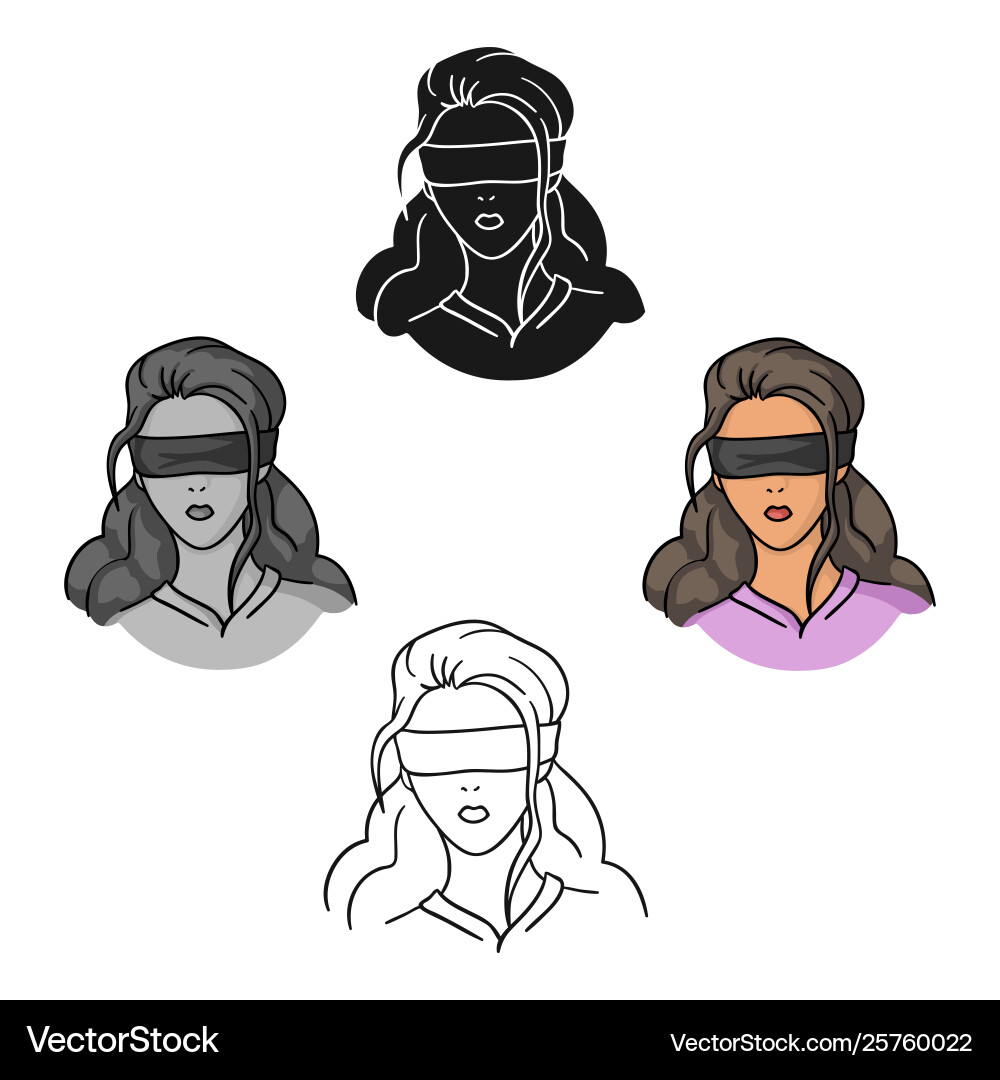 Hostage icon in cartoonblack style isolated Vector Image