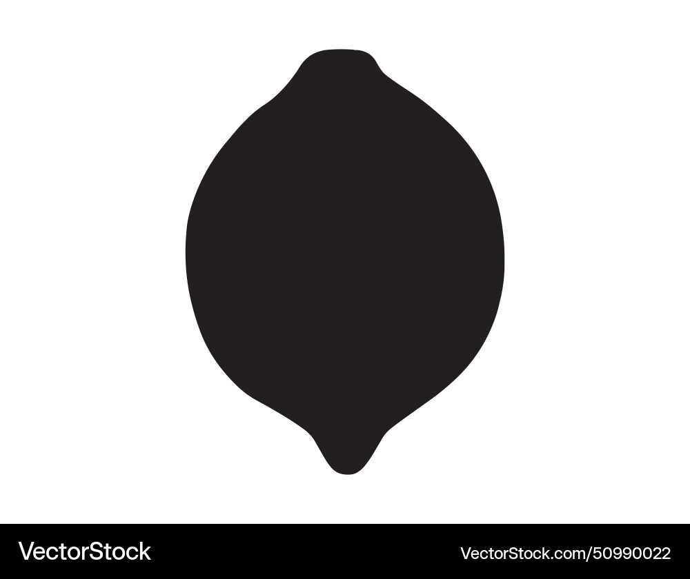 Lemon silhouette art Royalty Free Vector Image