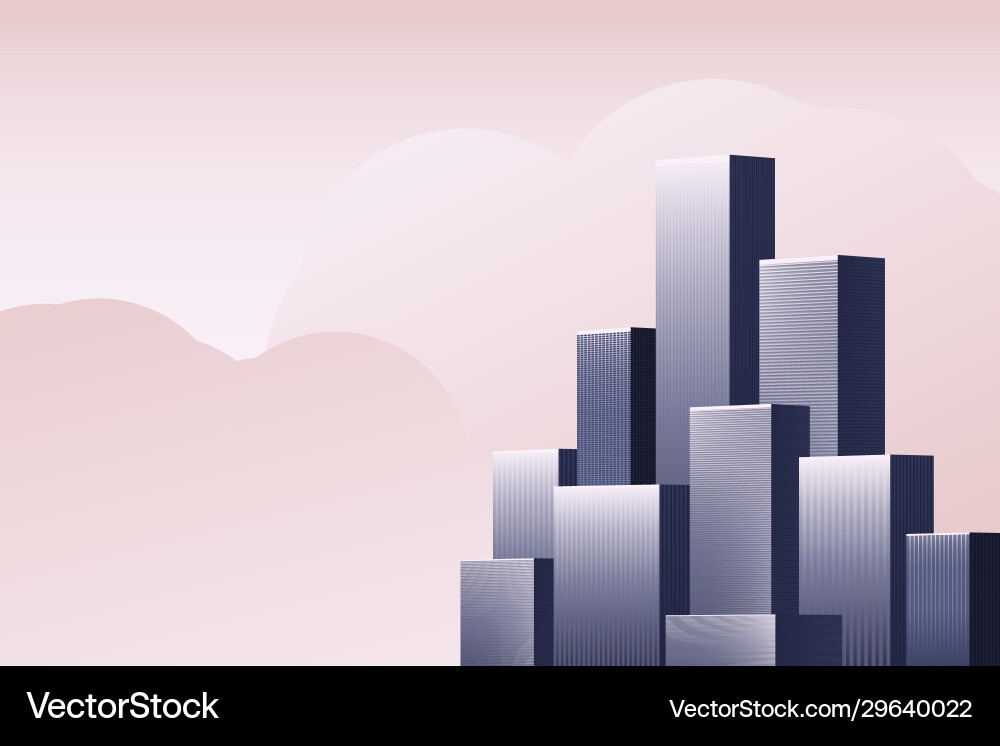 Modern beautiful city Royalty Free Vector Image