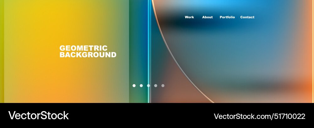 Round triangles and squares web site page template