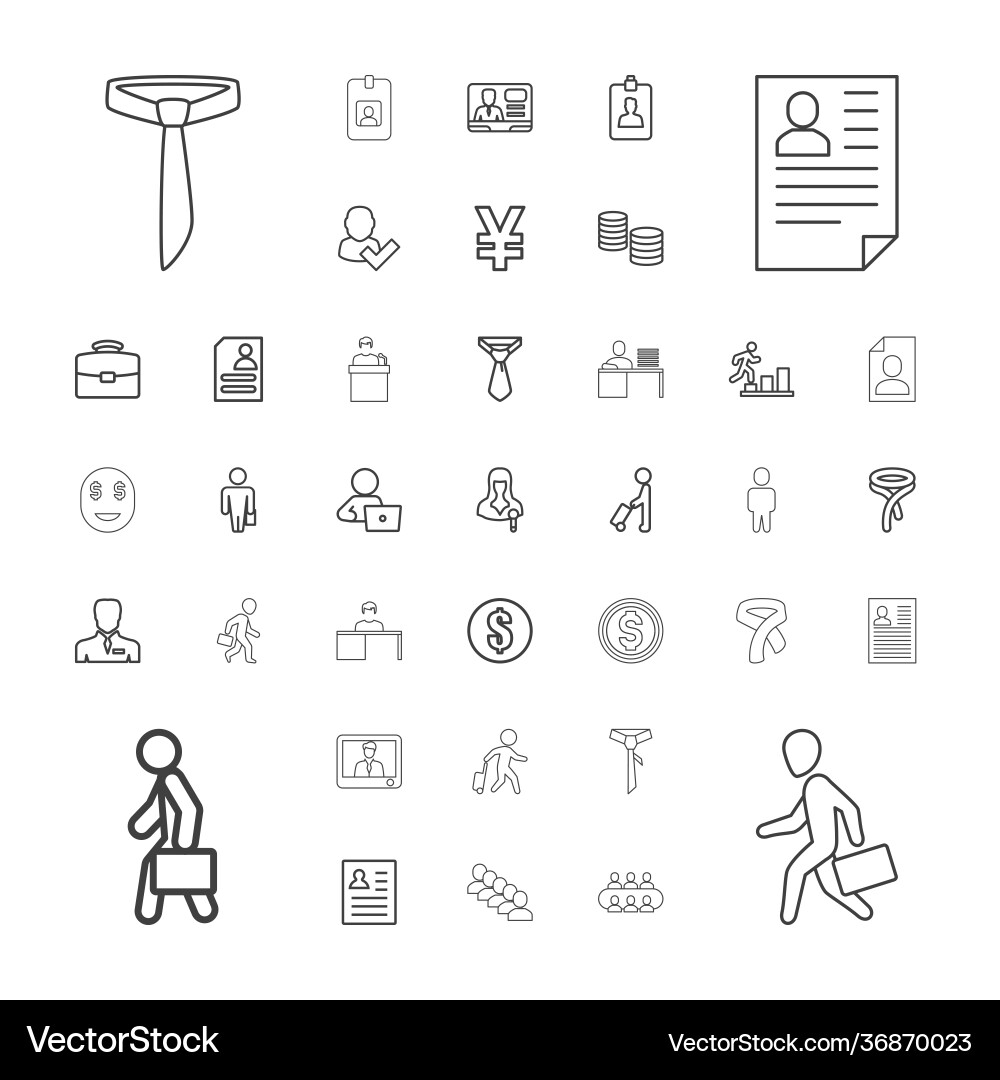 Businessman icons Royalty Free Vector Image - VectorStock
