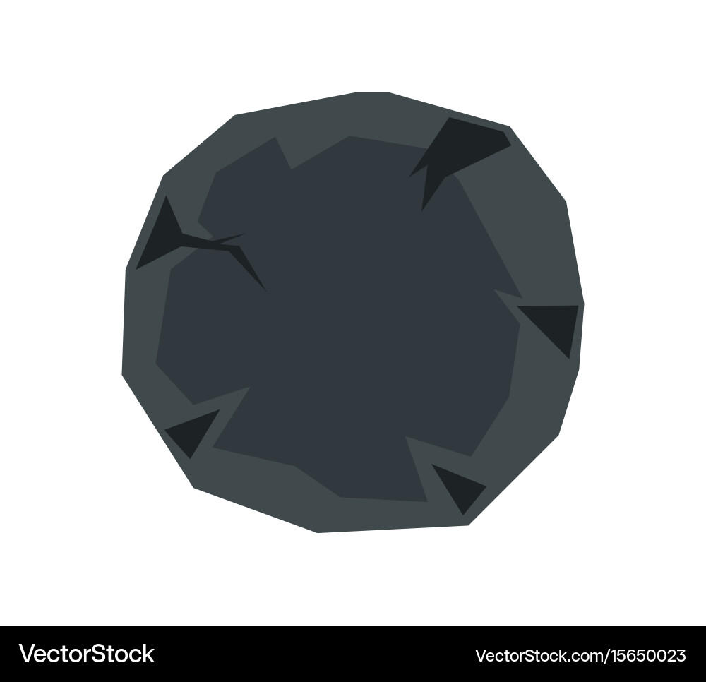 Cartoon stone in white background Royalty Free Vector Image