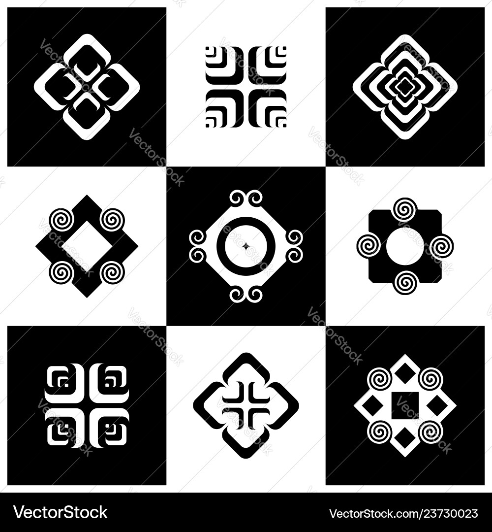 Design elements set Royalty Free Vector Image - VectorStock