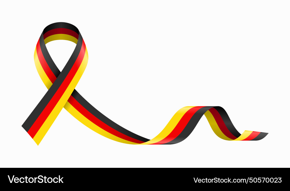 German Flag Stripes Ribbon Royalty Free Vector Image