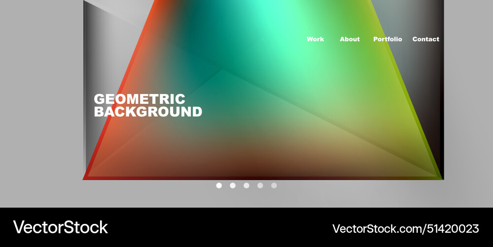 Gradient triangle geometric minimal wallpaper Vector Image