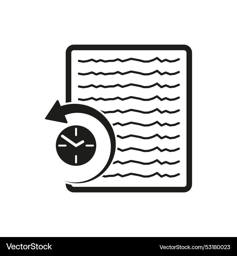 History document icon eps 10 Royalty Free Vector Image