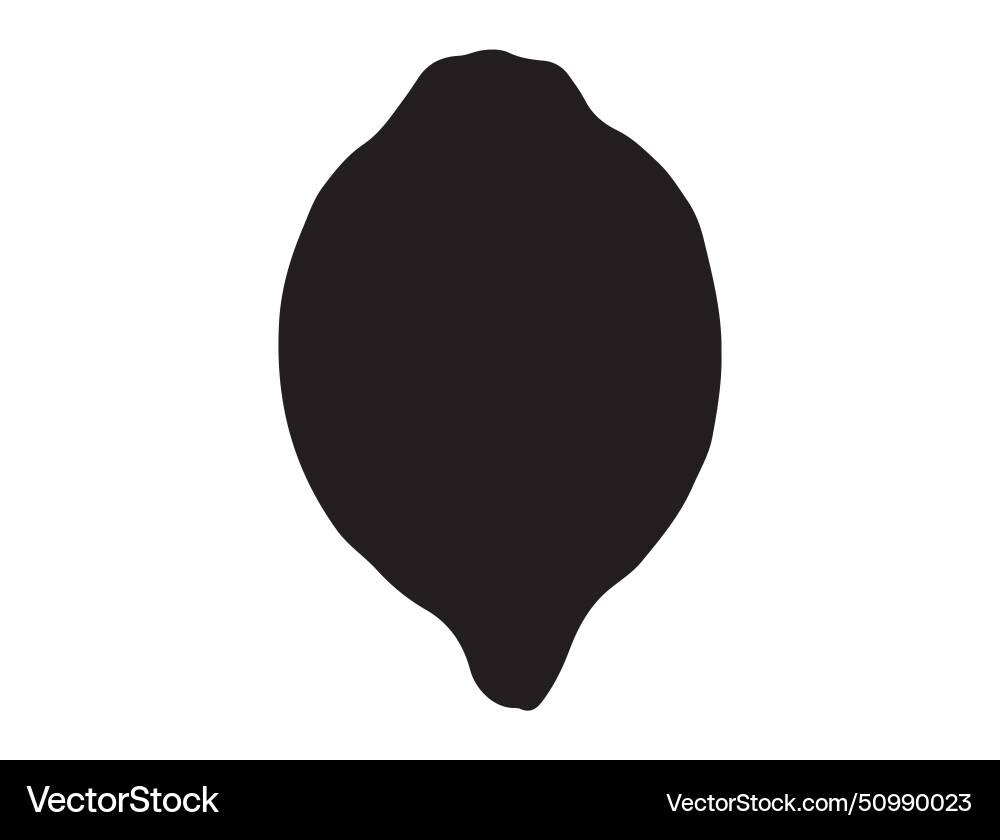 Lemon silhouette art Royalty Free Vector Image