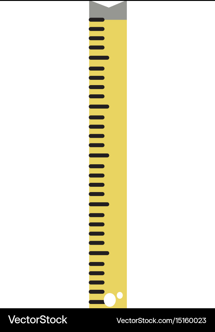 Measuring meter to size the body Royalty Free Vector Image