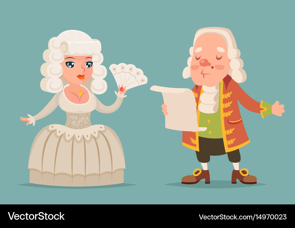 Noble medieval lady lord aristocrat countess Vector Image