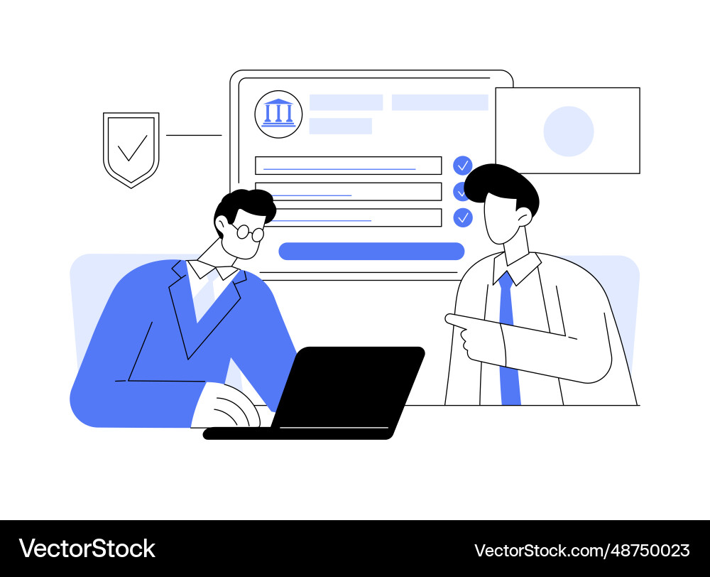 Register business name abstract concept Royalty Free Vector