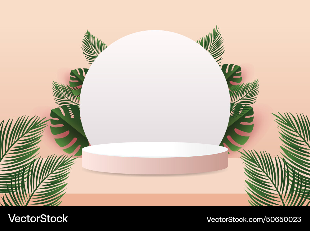 Simple podium background Royalty Free Vector Image