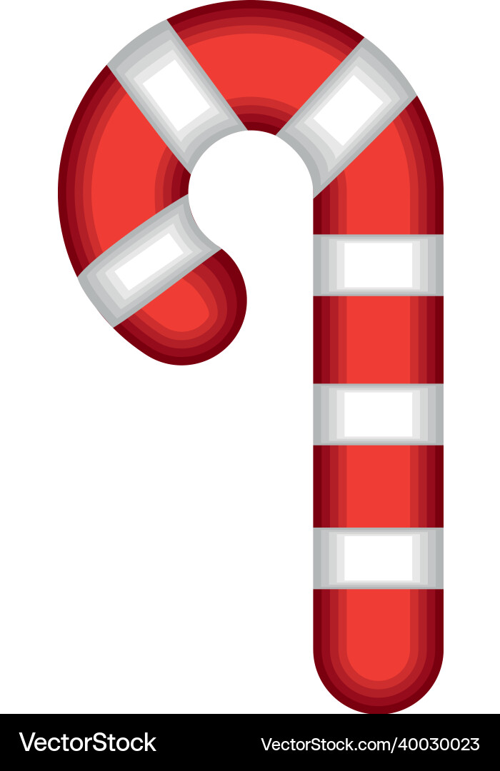 Striped stick candy Royalty Free Vector Image - VectorStock