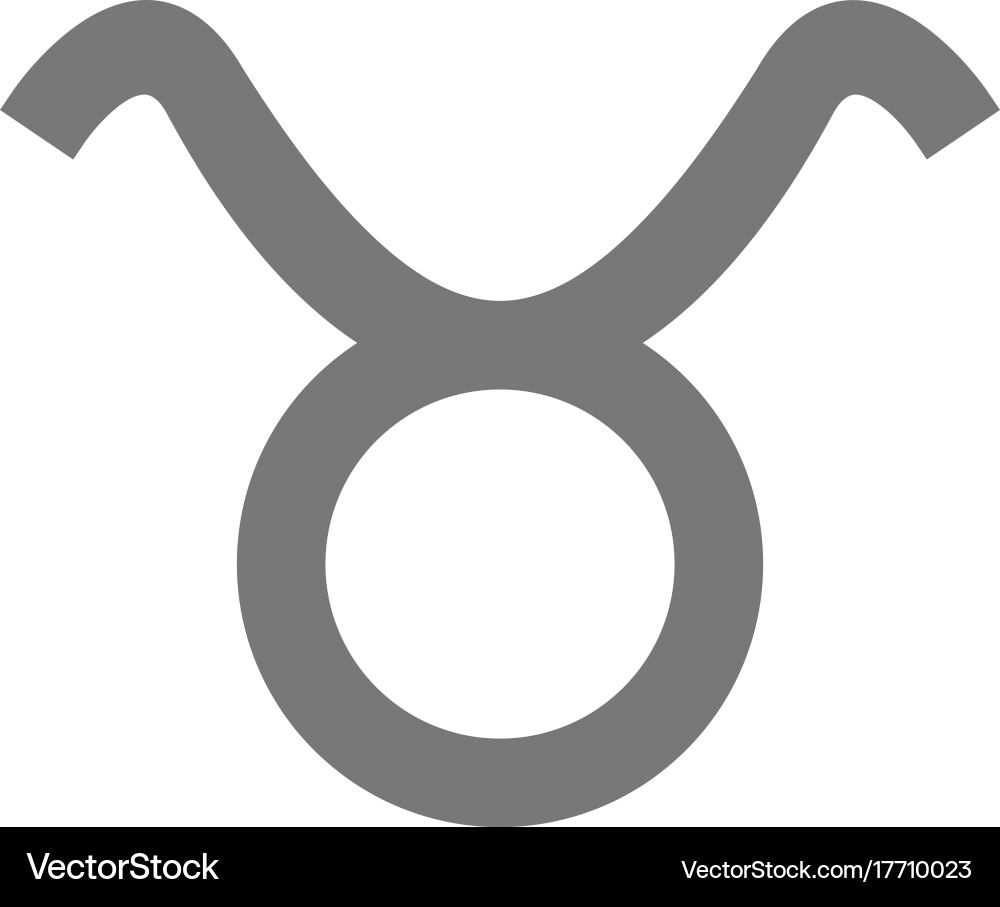Taurus sign Royalty Free Vector Image - VectorStock