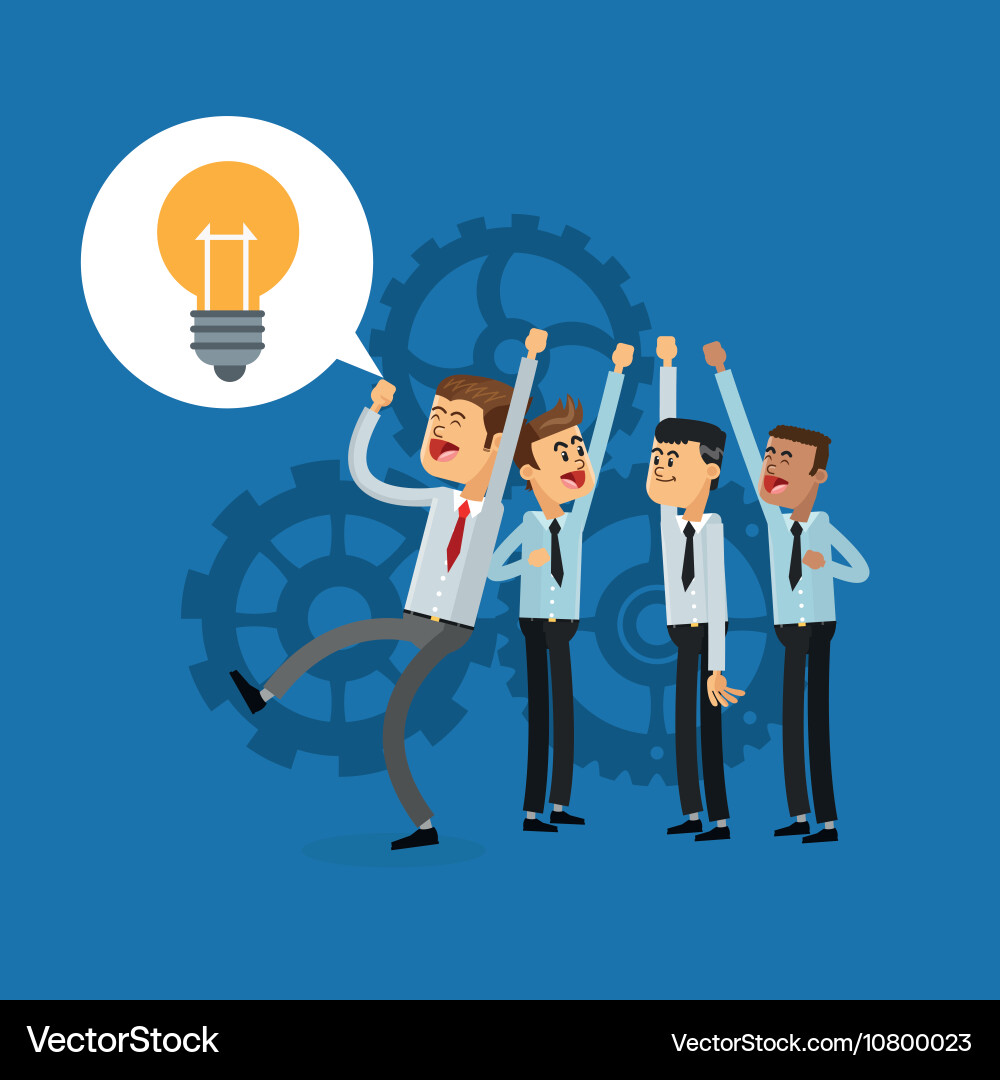 Teamwork related icons image Royalty Free Vector Image