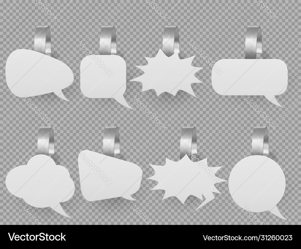 Wobbler Price Tags Mockup Set Royalty Free Vector Image
