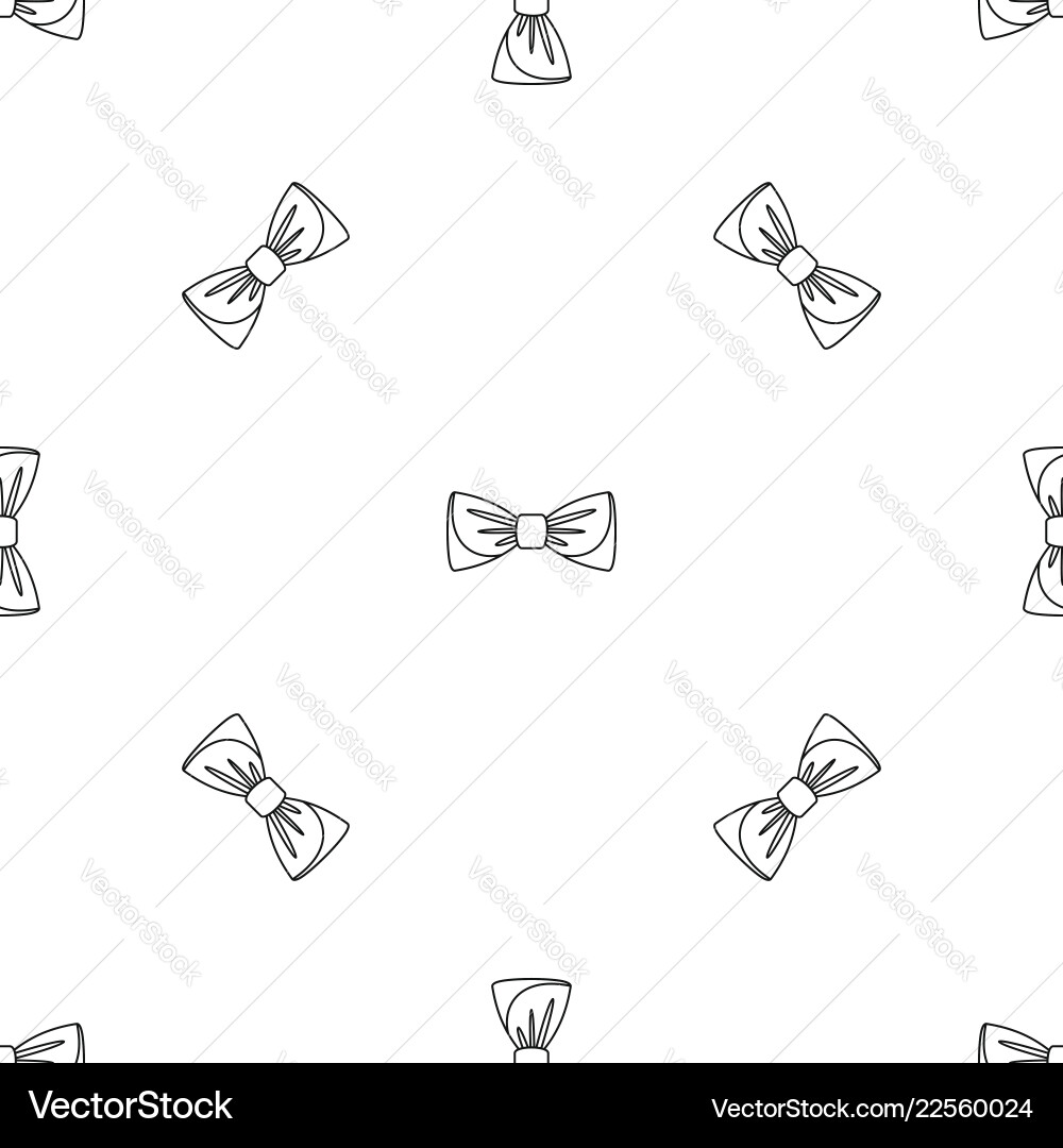 Bow tie pattern seamless Royalty Free Vector Image