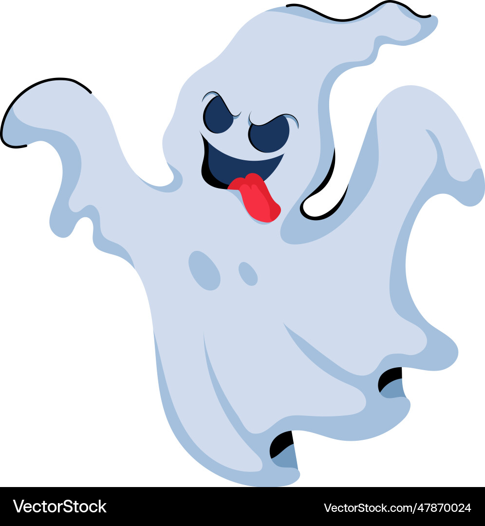 Halloween ghost Royalty Free Vector Image - VectorStock