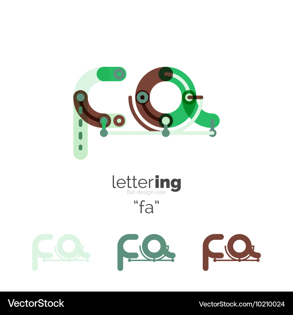 Letters logo icon Royalty Free Vector Image - VectorStock