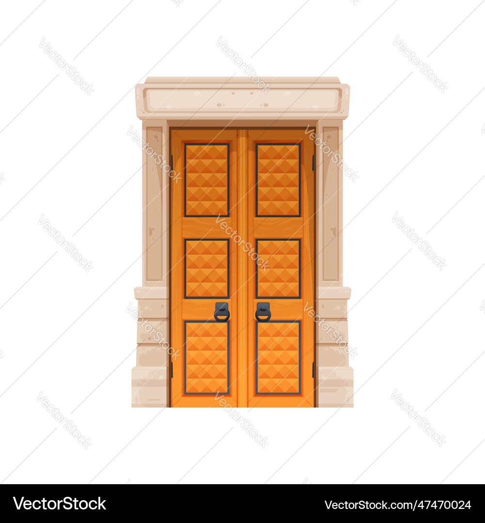 Medieval Stone Gate Royalty Free Vector Image - VectorStock