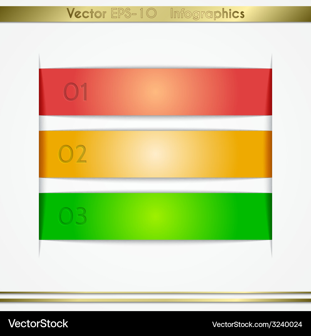 Modern paper sheet infographics list elements Vector Image